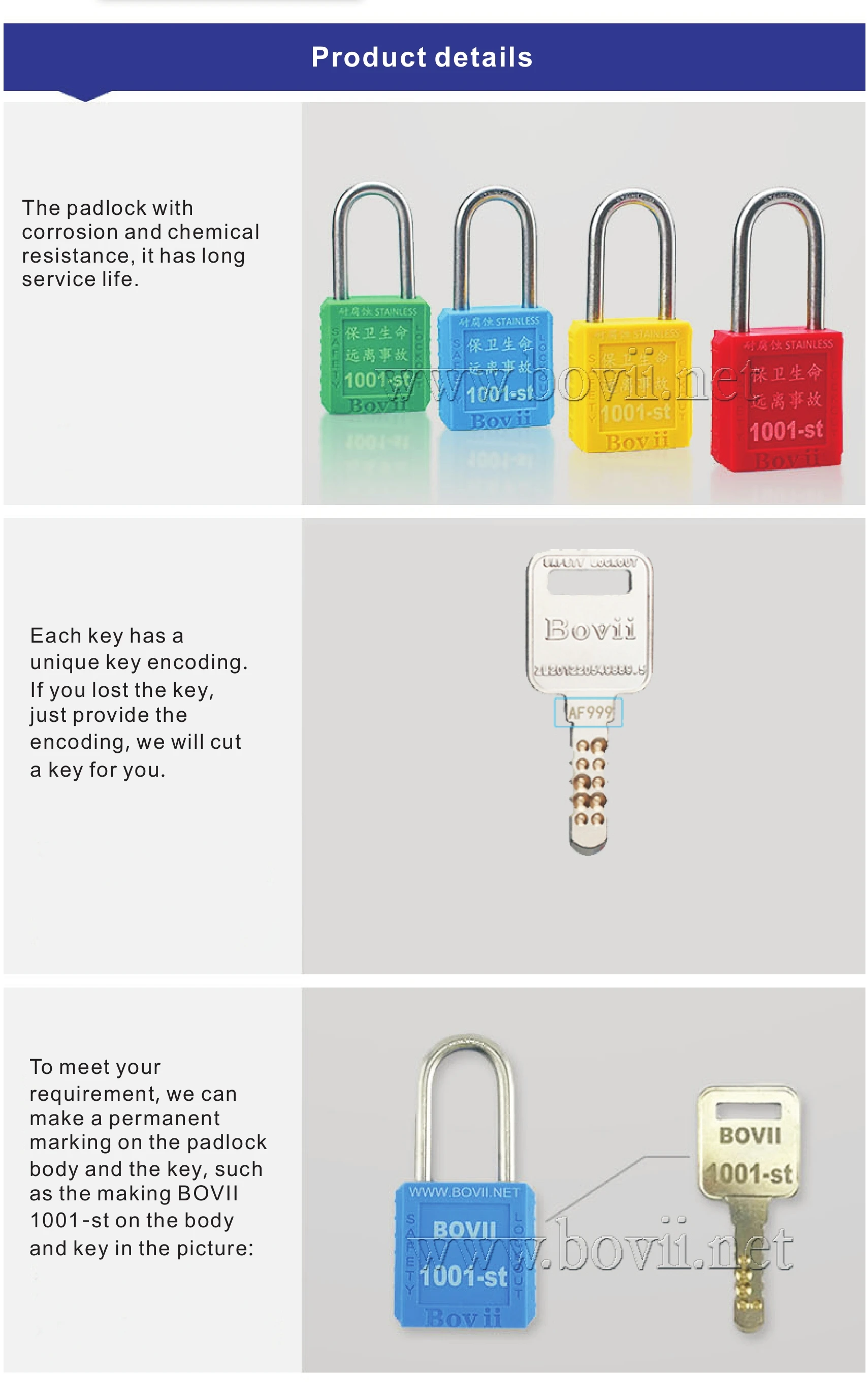 Lockout Tagout Padlock Industrial Customized Lockout Kit Shackle Safety ...