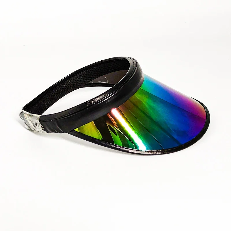 Accept Custom Color 2024 Pvc Outdoor Beach Visor Fashion Uv Adjustable ...