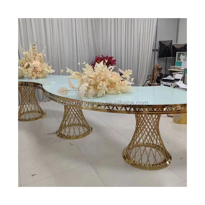 Luxury Banquet Hall Tables Round Wedding Table Set Dining Table for ...
