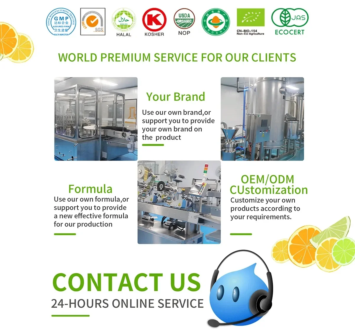 Oem High Quality Chlorophyll Liquid Drops Immune Support Natural Detox ...