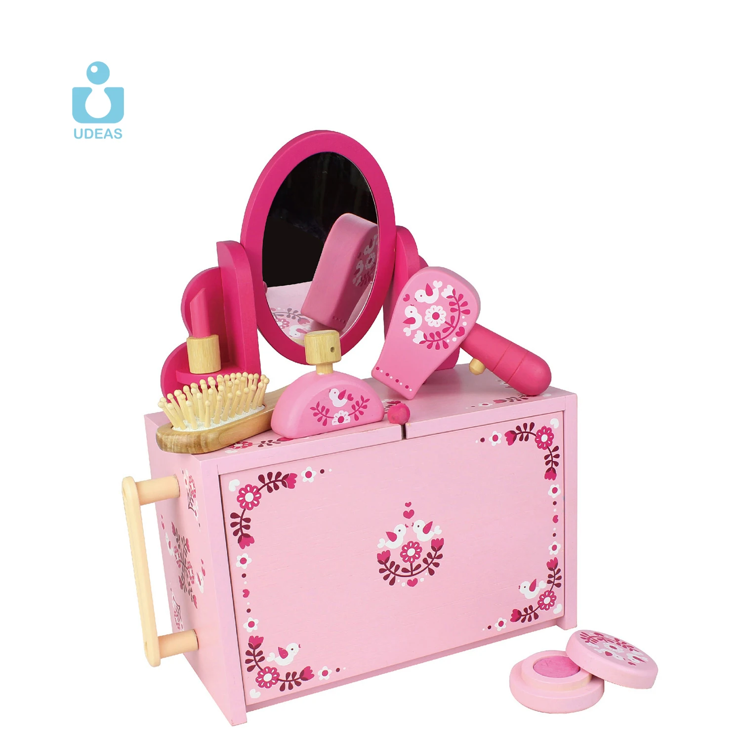 Udeas Diy Kids Wood Pretend Play Beauty Salon Toys Children Dressing ...
