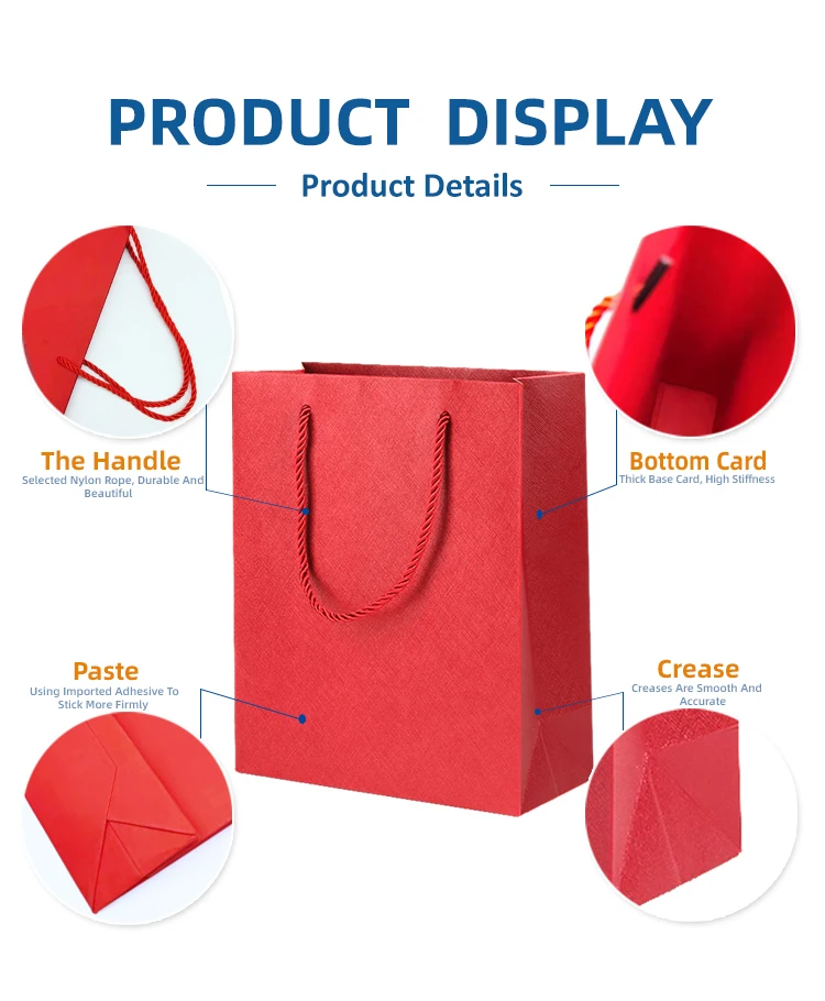 Wholesale Customized Logo Luxury Paper Bag Packaging Bag Papier Thank ...