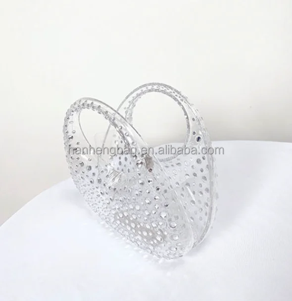 High Quality Rhinestone Crystal Clear Evening Bag For Wedding Lady ...