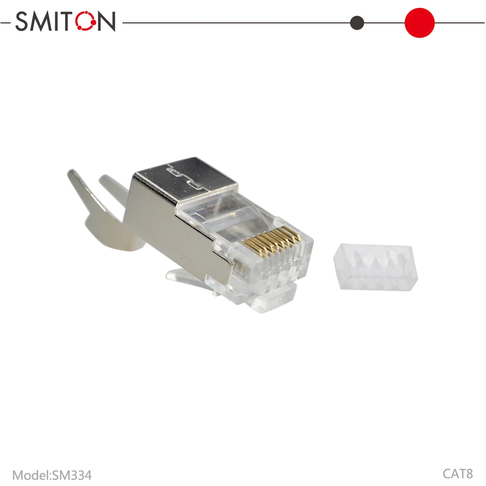 Male Rj45 Connector Rj45 Male Cat8 8p8c Plug - Buy Cat8 8p8c Plug,Rj45 ...