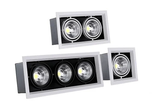 Square Recessed Led Grille Downlight Fixture Project 7w 10w 15w Single ...