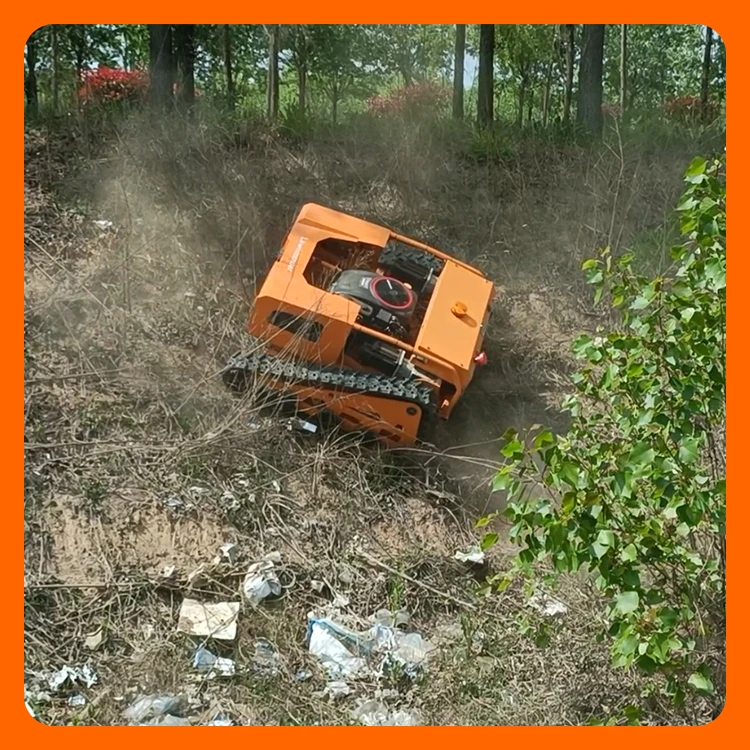 Remote Control Rc Lawn Mower Mulcher For Slopes 45 50 55 Degree - Buy ...