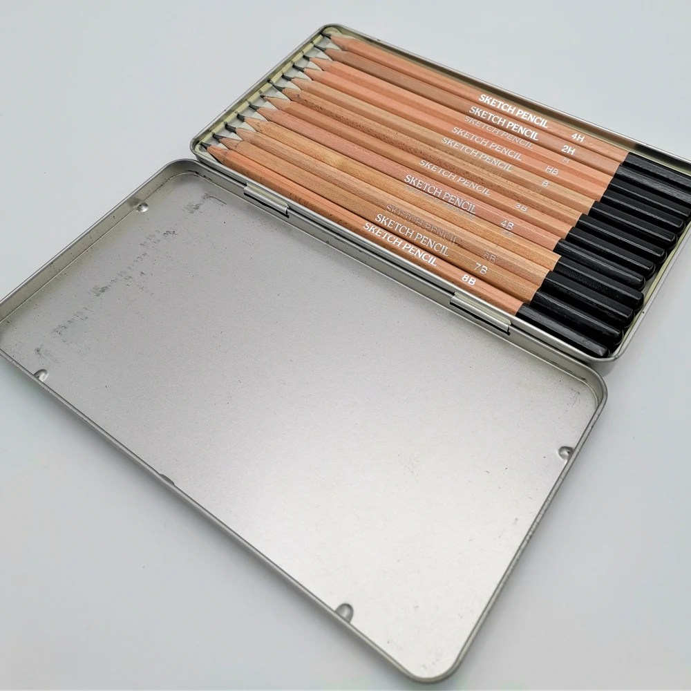 Factory Direct 4h 2h Hb 2b 3b 4b 6b 8b Sketch Pencil Drawing Pencil ...