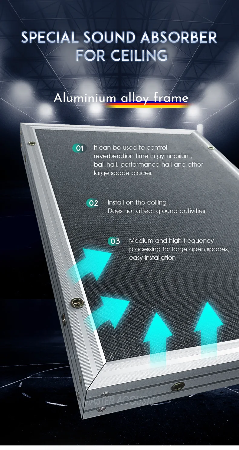 MASTER ACOUSTIC Glass Fiber Suspended Ceiling Sound-absorbing Module ...