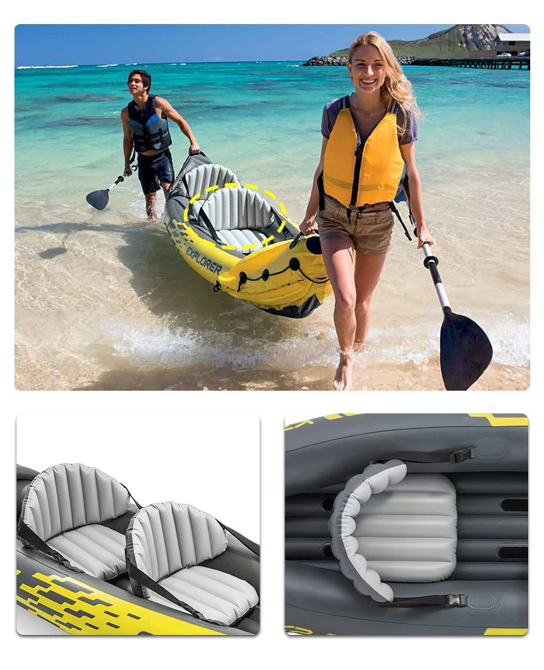 Intex Inflatable Boat Fishing Pontoon Boats Inflatable Boat Canoe/kayak ...