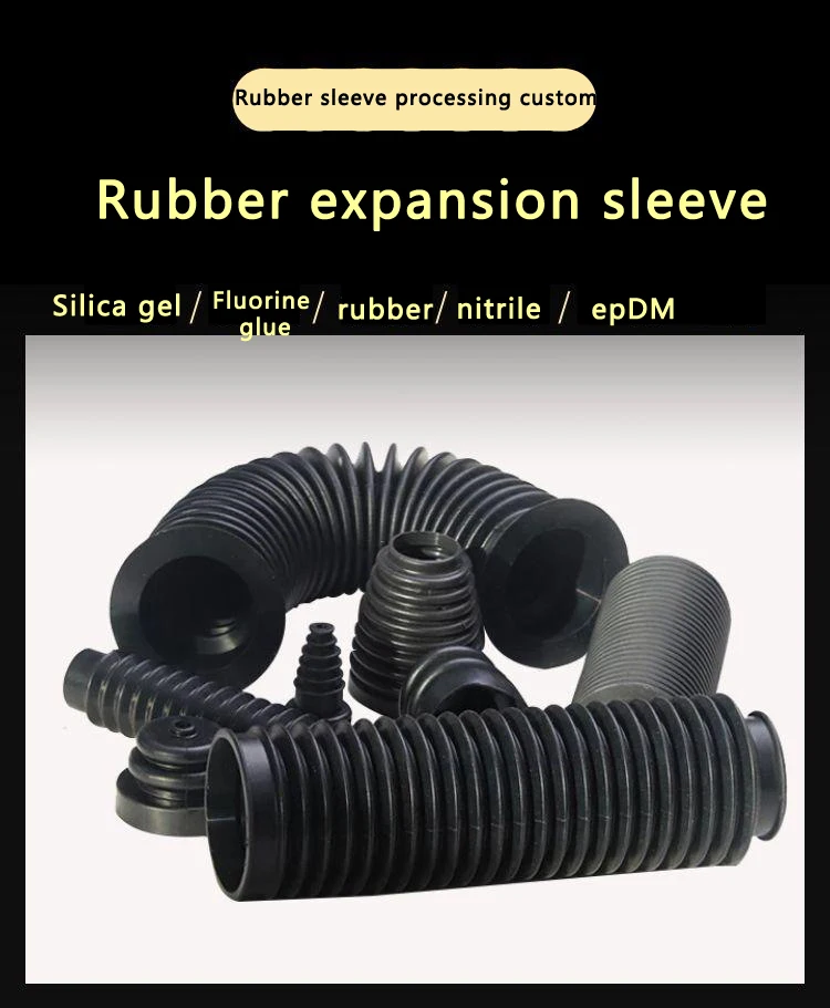 Customized Rubber Corrugated Sleeves Of Various Specifications Silicone ...