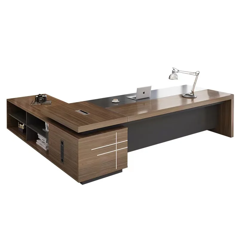 Luxury Convertible Modern Wooden Office Table for CEO Boss Executives ...