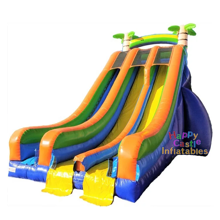 Commercial Grade Popular Big Inflatable Water Pool Slides For Above ...