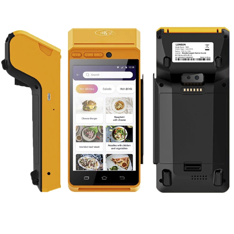 All in one 5.5 inch Touch Screen Cashier machine nfc android pos device ...