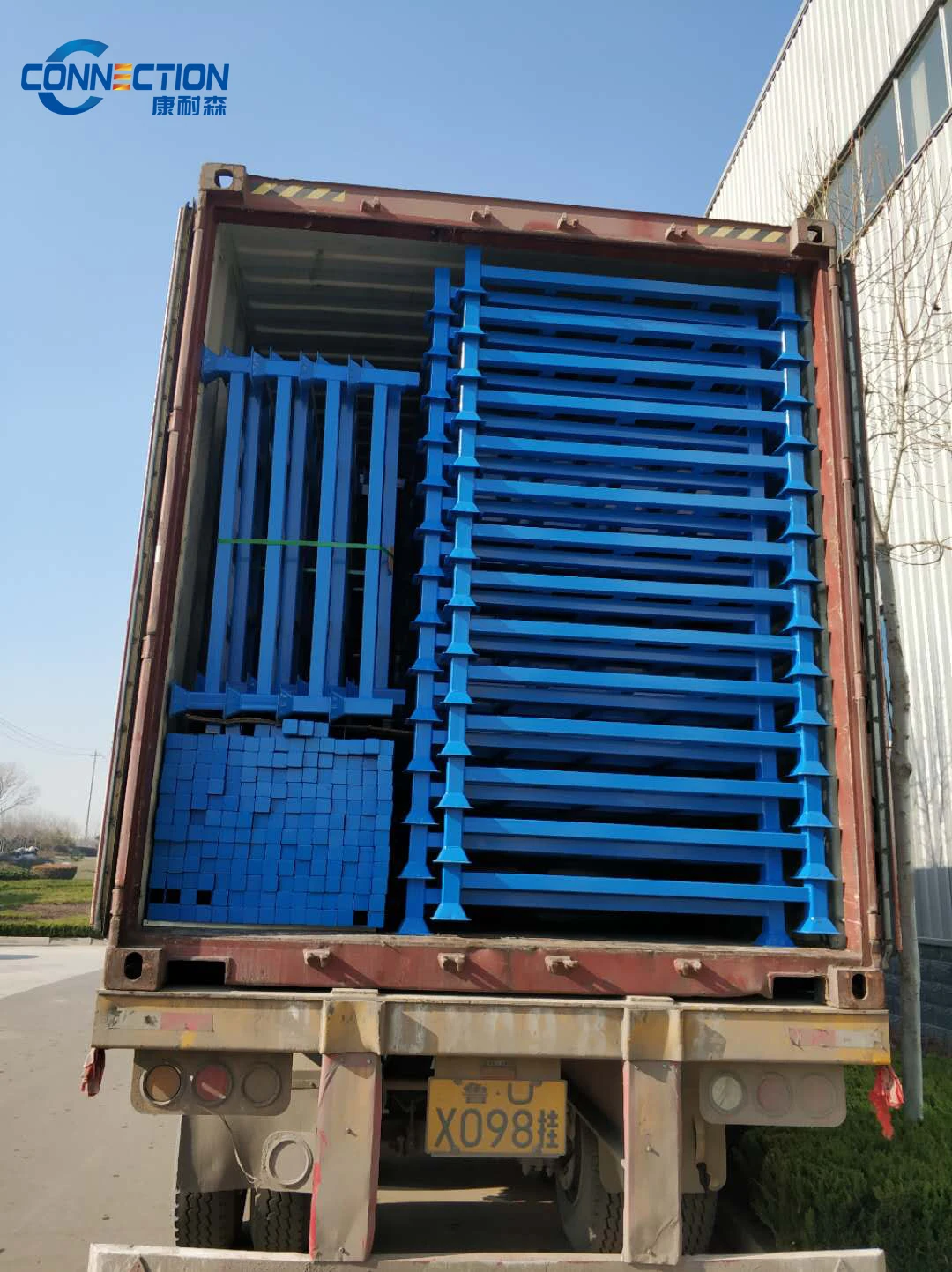 Heavy Duty Warehouse Forklift Galvanized Iron Steel Metal Stackable ...