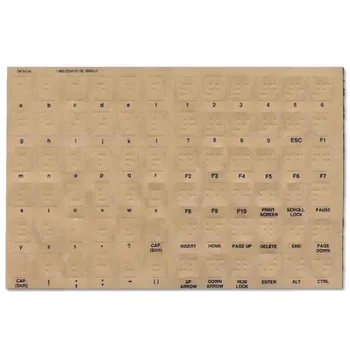 Custom Braille Keyboard Stickers For The Blind And Large Print Letters ...