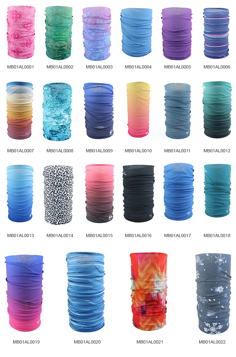 Multifunction Cycling Neck Gaiter Seamless Tube Polyester Custom ...