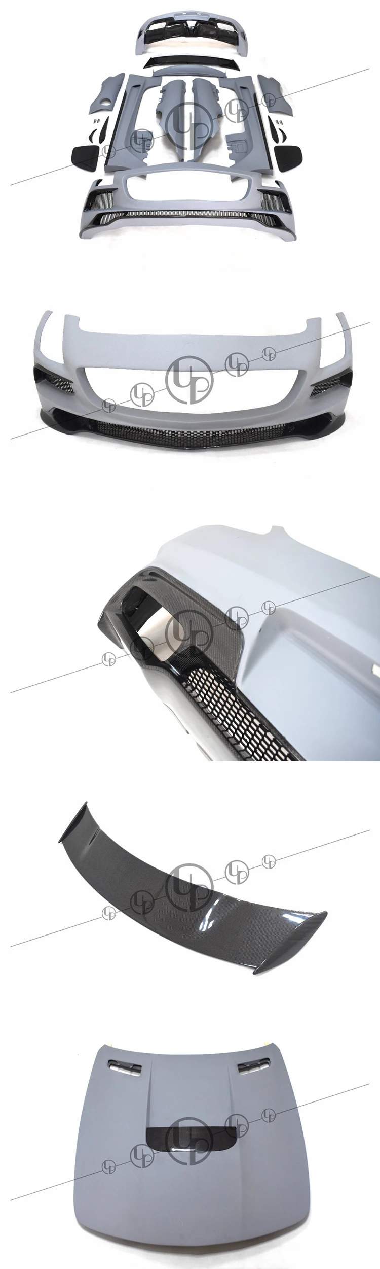 Car Auto Parts Body Kit For Sls Class W197 Black Series Style Body ...