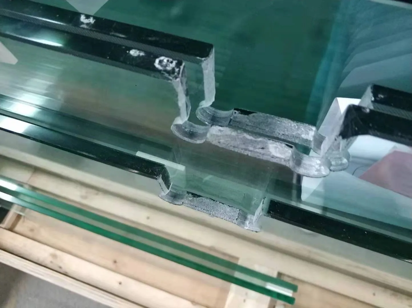Highly Safety Door Laminated Triplex Glass - Customized Size