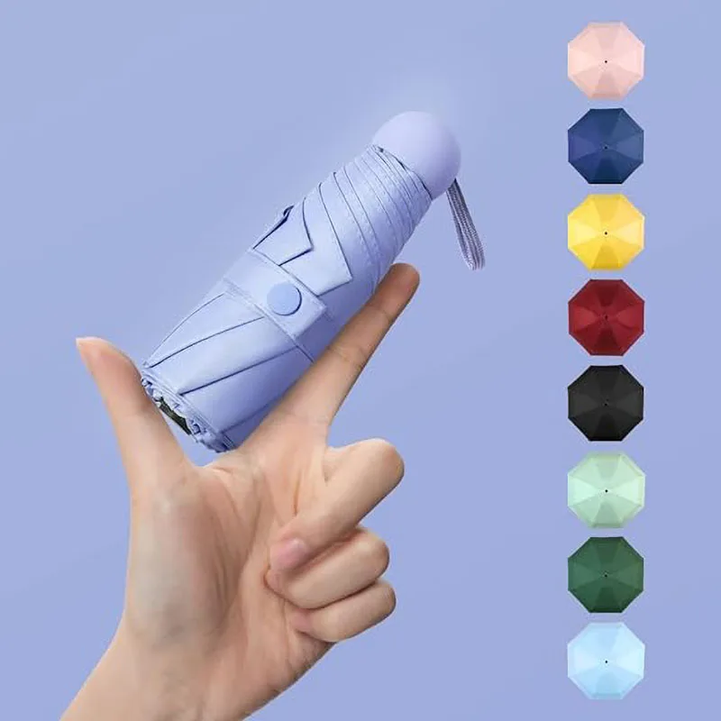 Small Mini Umbrella With Case Light Compact Perfect For Travel ...