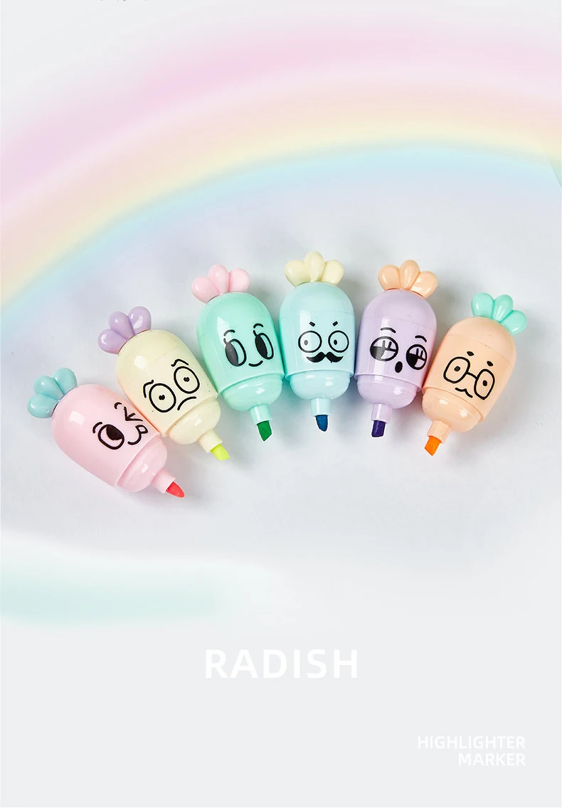 Mini Carrot Shape Highlighter Pens - Perfect Promotional Gifts
