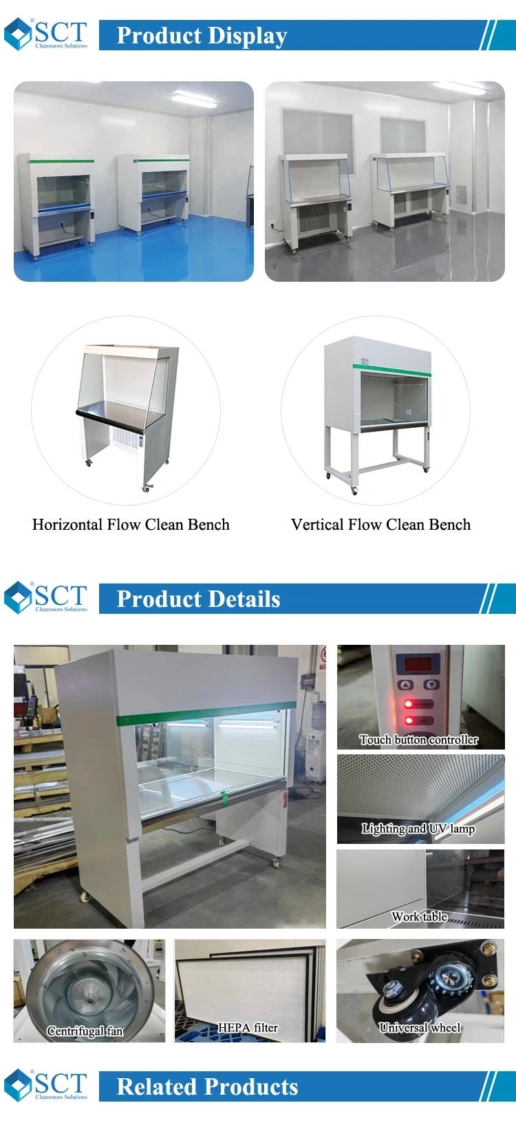 CE Standard Laboratory Laminar Flow Clean Room Bench| Alibaba.com