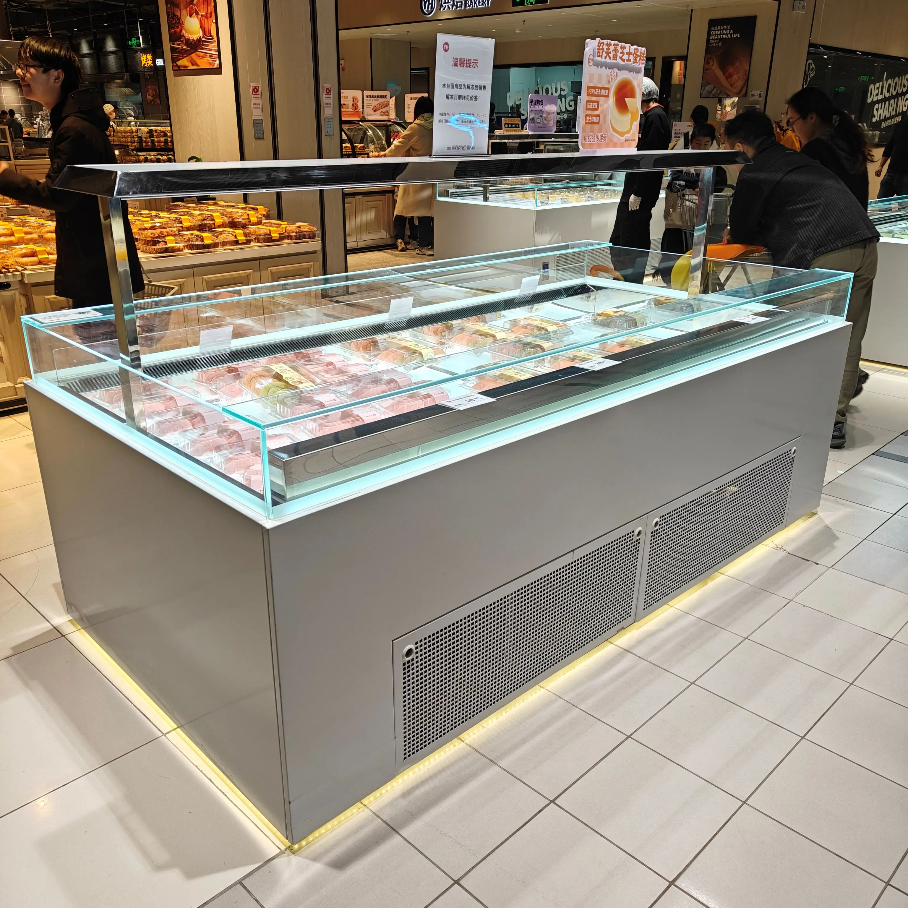 Cake Refrigerated Display Showcase Pastry Bakery Store Sandwich Chiller ...