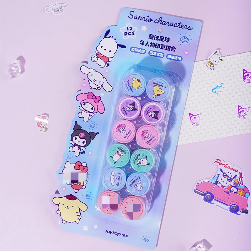 DHF847 Sanrioed Kuromi Seal Lovely Creative Cartoon Stamper Girl ...
