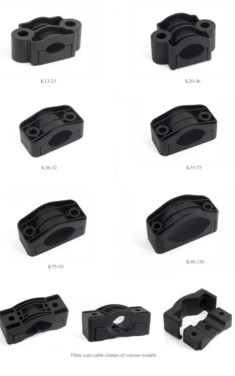 High Voltage Big Plastic Cable Clamp - 90-150 Wiring