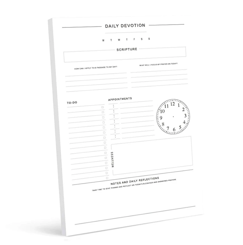 English Daily Tear Off Minimalist Style Notepad Self-discipline ...