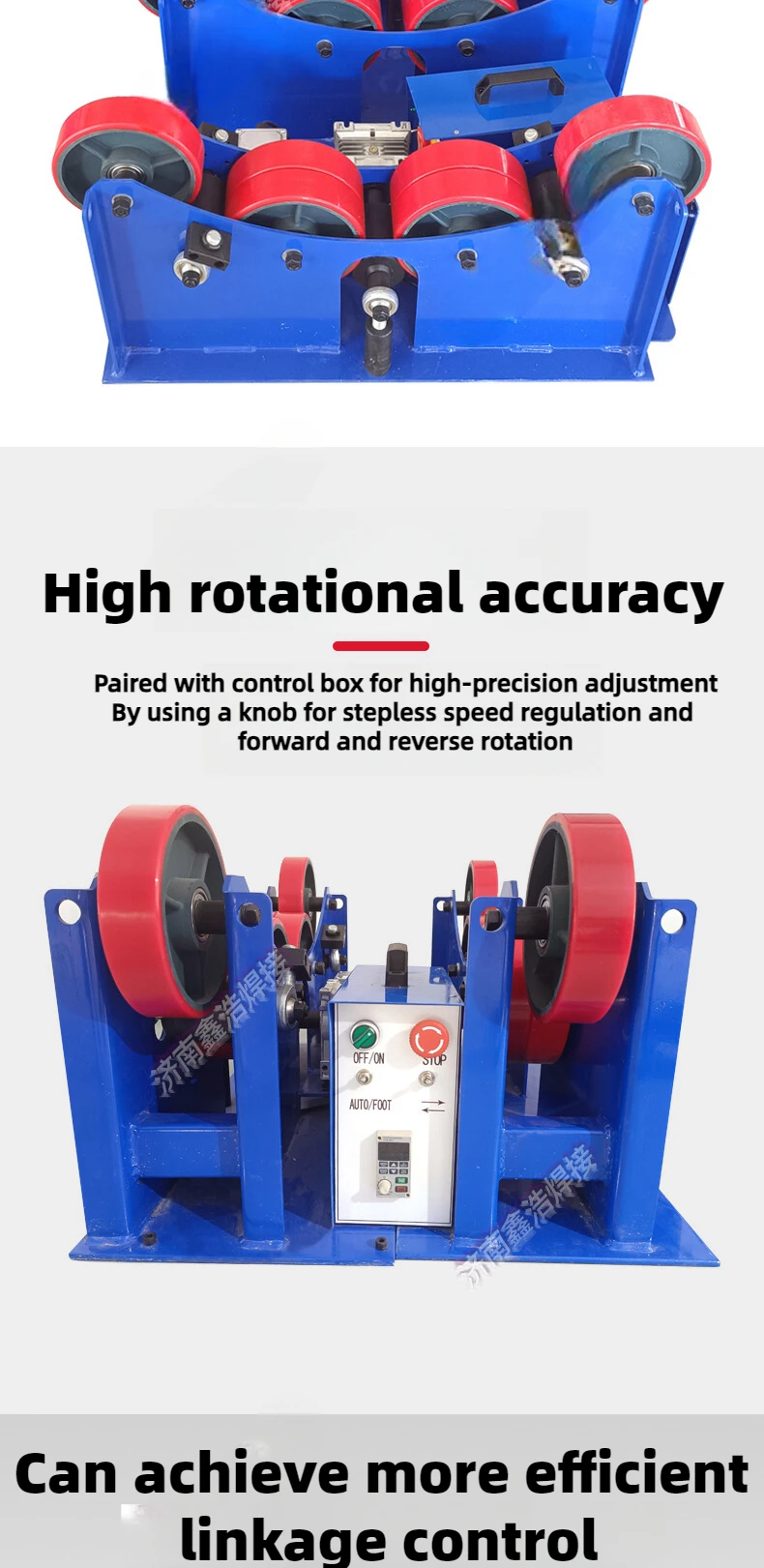 3 Ton /10 Ton Self-aligning Welding Rotator With Foot Pedal Self ...