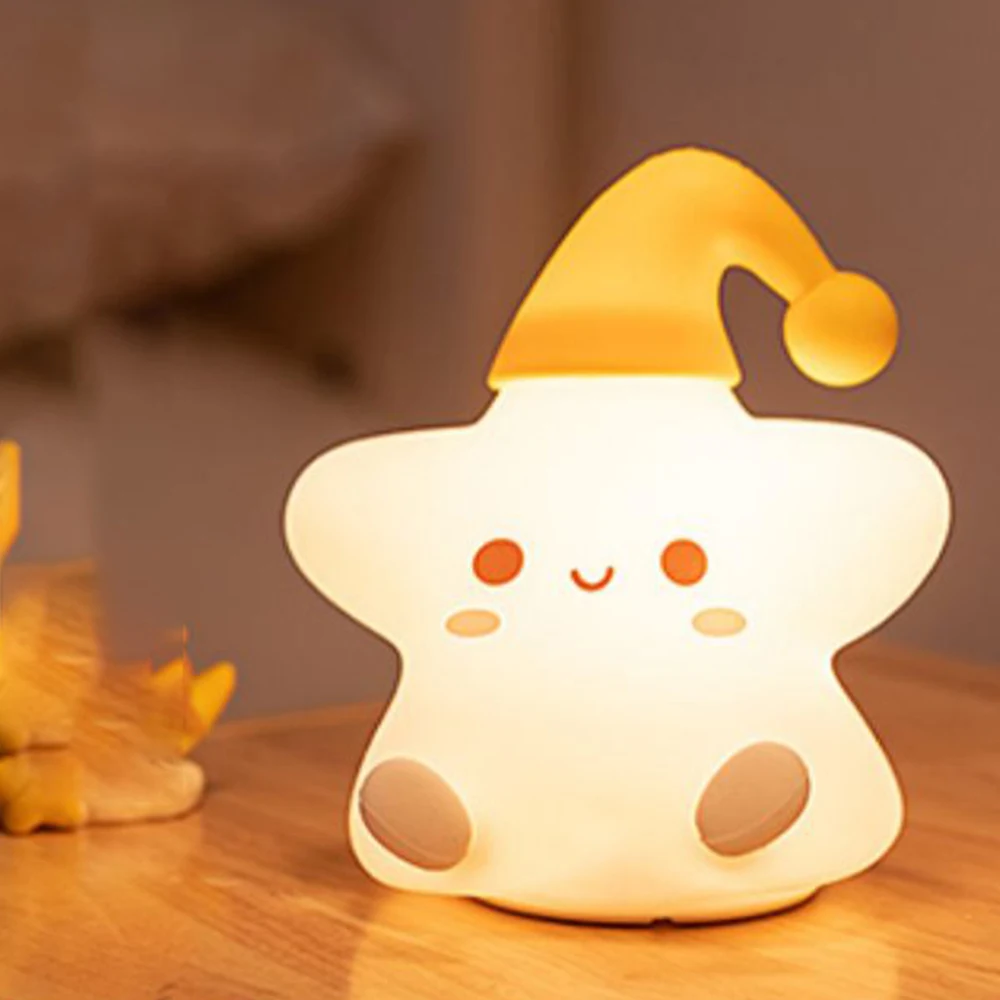 Cross Border Cartoon Whale Rechargeable Sleeping Light Bedroom Students ...