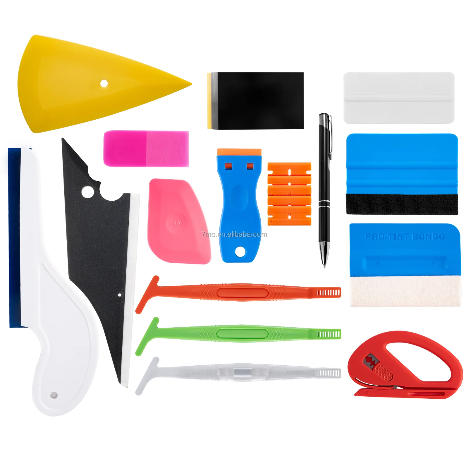 7mo Professional Car Wrap Vinyl Tools Kit Vehicle Applicator Kit for ...