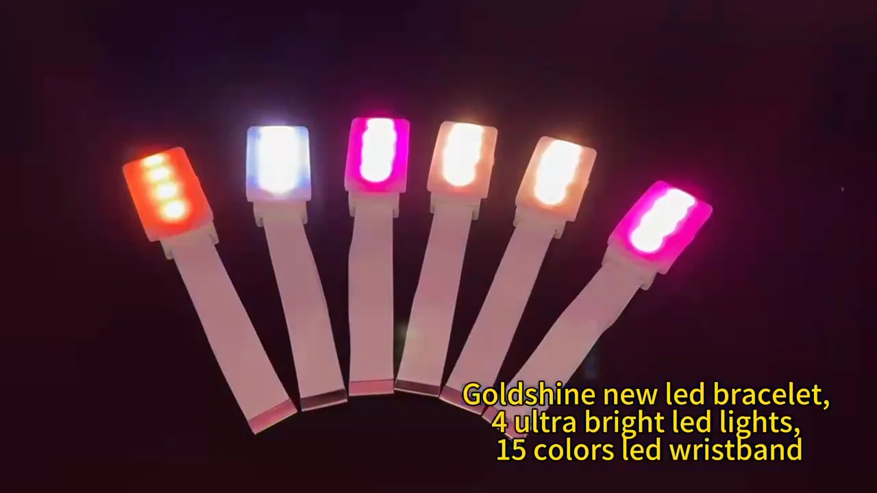 Concert Led Remote Control Luminous Bracelet Adjustable Nylon Wristband ...