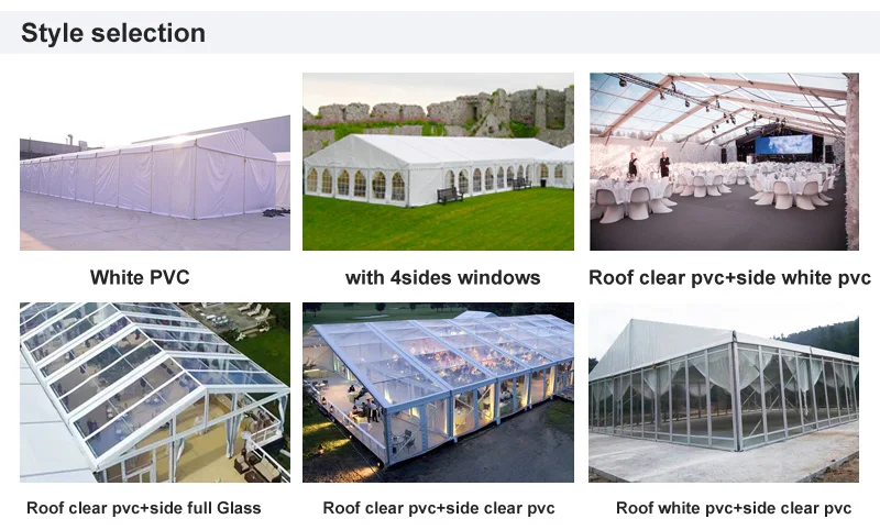 500 Seater Aluminum Structure Assembly Canopy Tent for Sale
