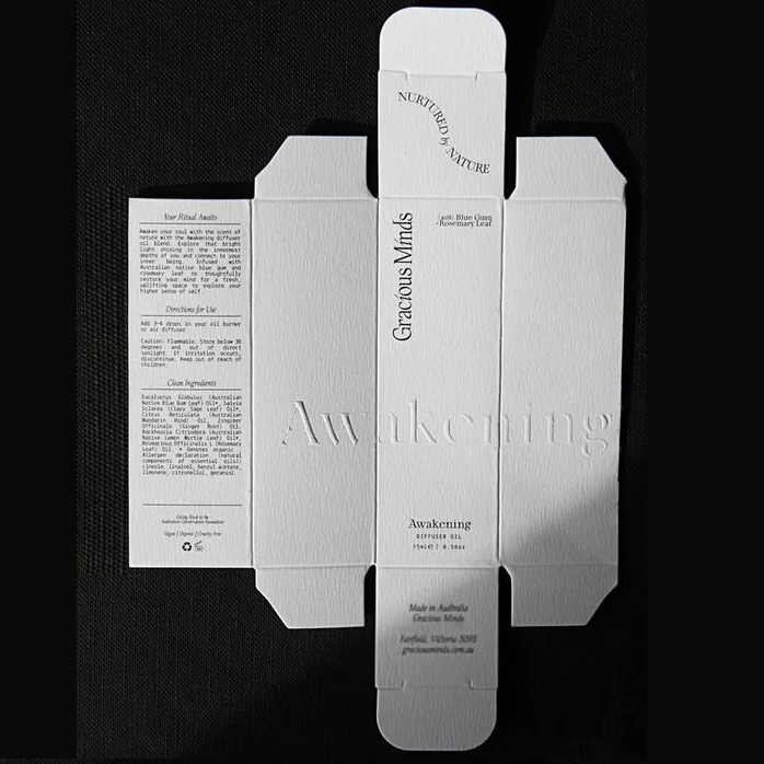 Custom Design Debossed Embossing Printed Skin Care Packaging Box - Buy ...