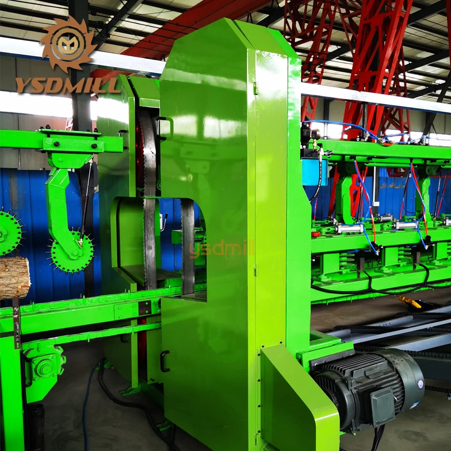 Fully Automated Saw Timber Sawmill Line Double Head Bandsaw Twin ...