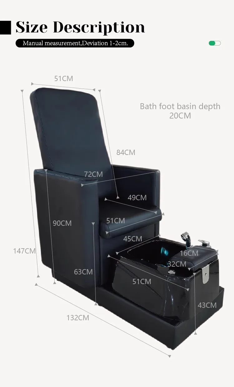 Luxury Foot Bath Chair Beauty Iliary Foot Wash Foot Soak Pedicure ...