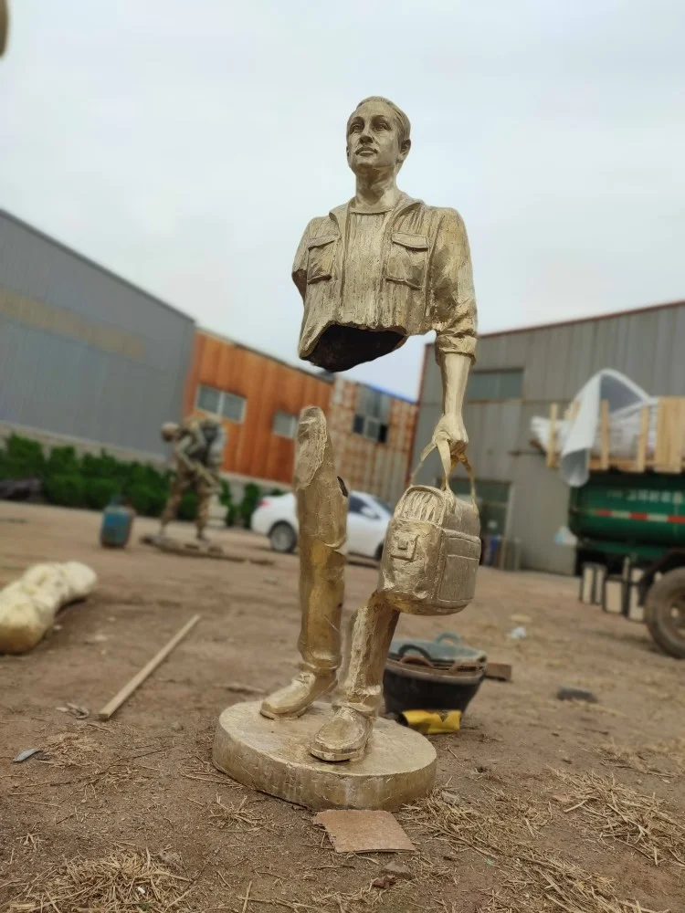 2022 Life Size Bronze Man Statue - Modern Art & Collectible