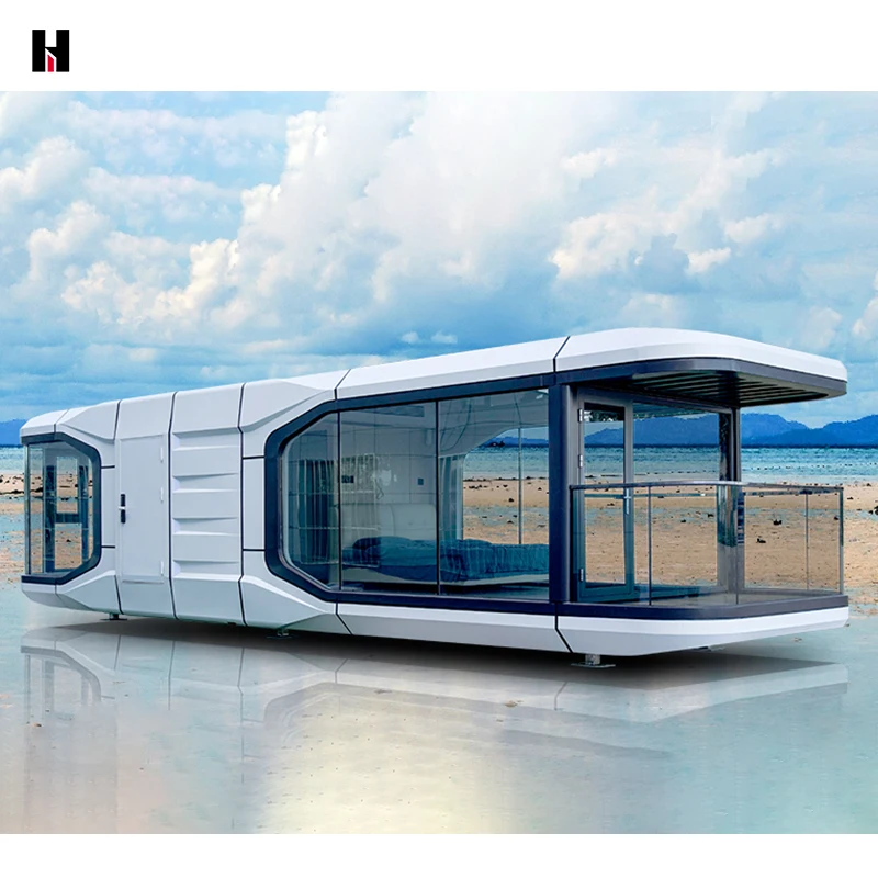 Foshan Space Capsule Prefab 40 Ft Cabin Mobile Luxury Prefab Villa ...