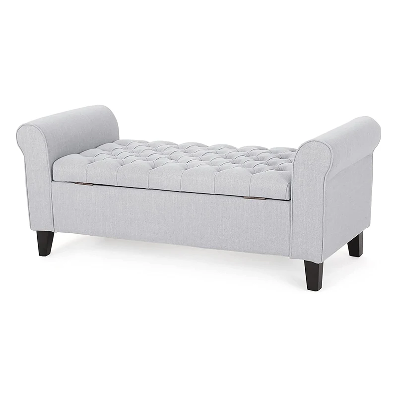 Modern New Design Sofa Stool And Fabric Linen Chair Footstool - Buy ...
