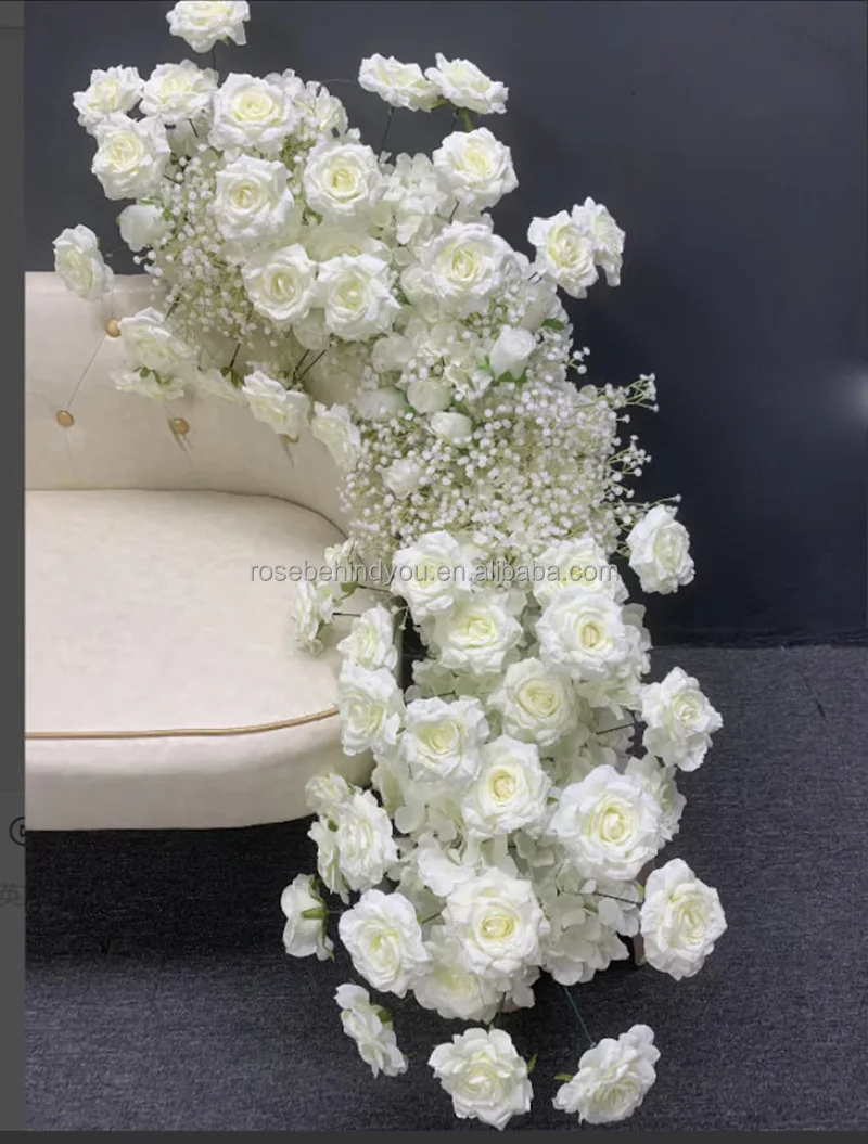Wedding Stage Floral Decoration - Sun Flower Table Runners