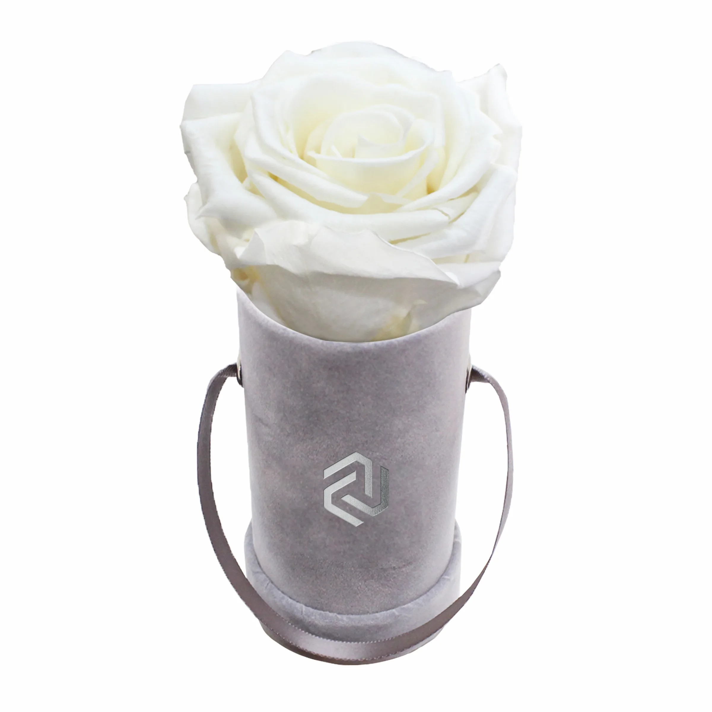 Customized Velvet Eternal Flower Gift Boxes Luxury Packaging Round Hat ...