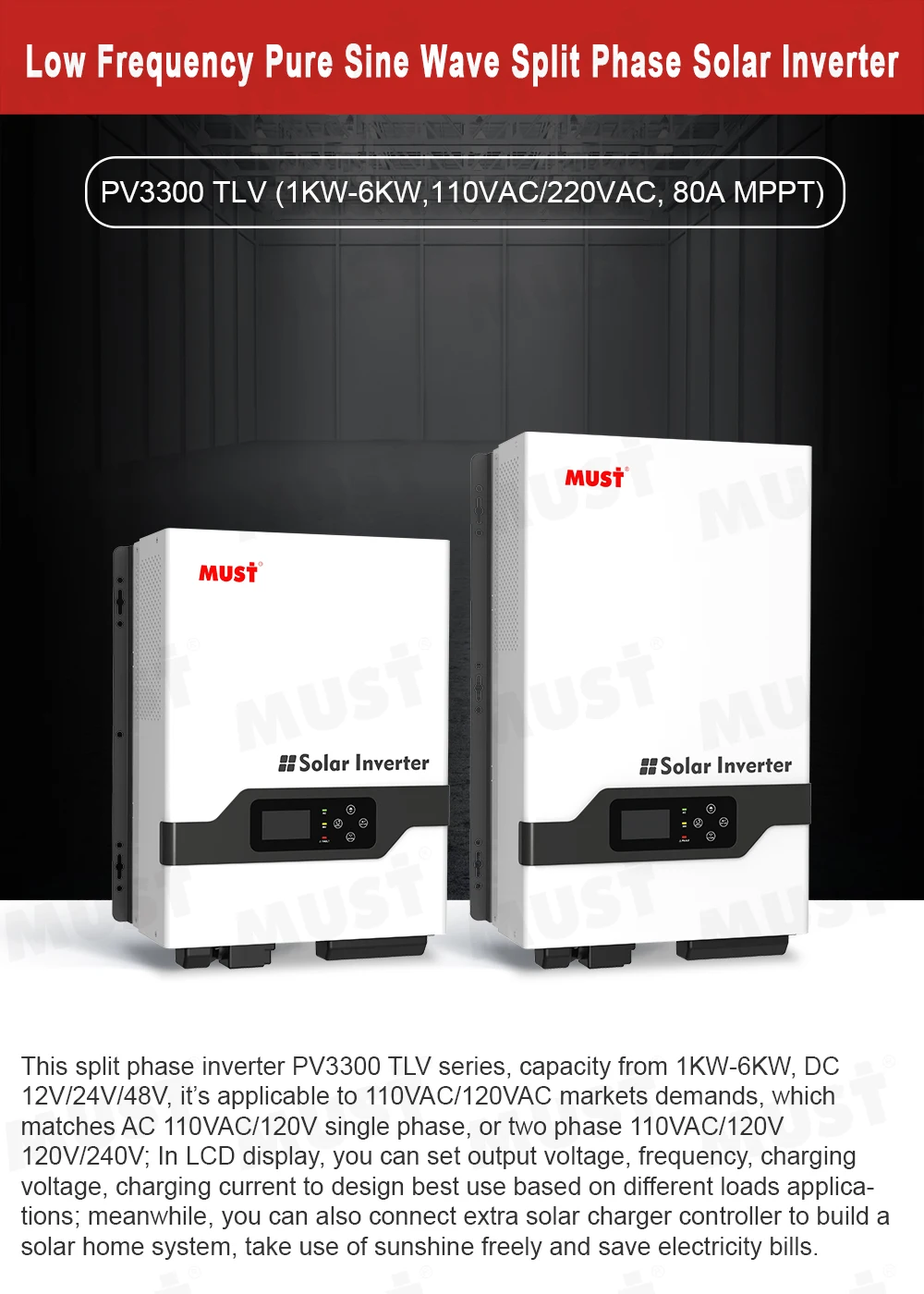 Must Inverter 5kw - Efficient Solar Power Solutions