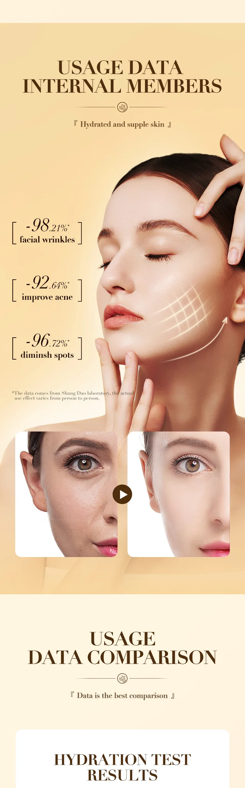 24k Gold Pearl Collagen Hydrating Needle Essence Sadoer Moisturizes ...