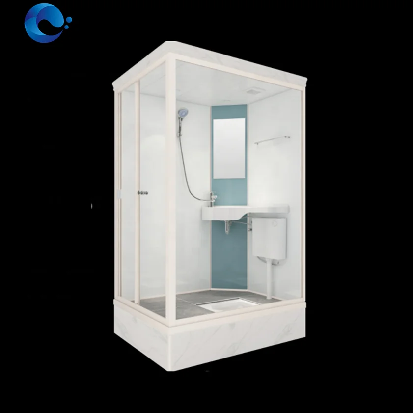 Mesa White Profile Shower Cabin Bathroom Modular Room All In One Prefab ...