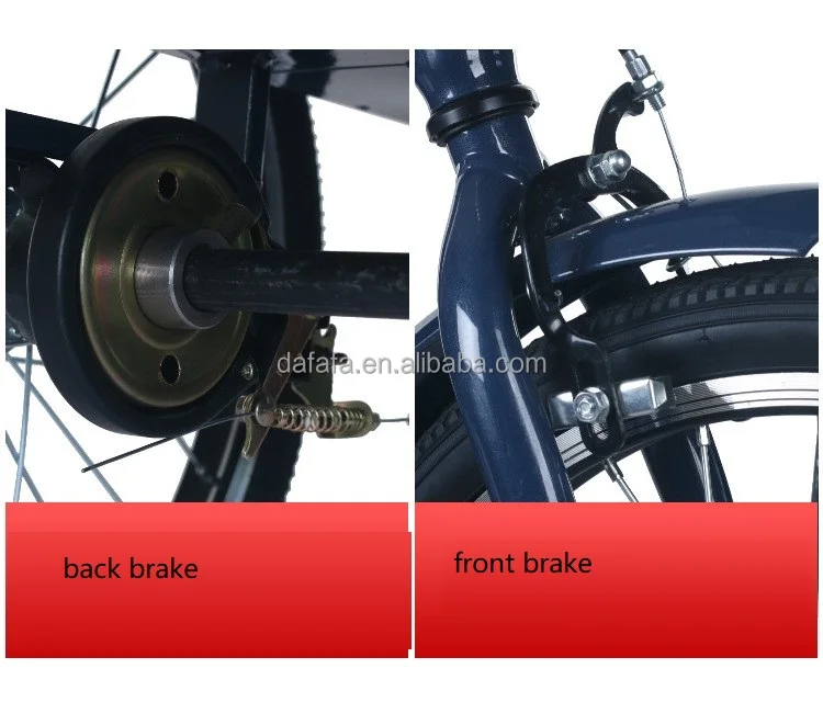 16" Full Shockingproof Frame 3 Wheel Adult Bicycle with Gears - OEM