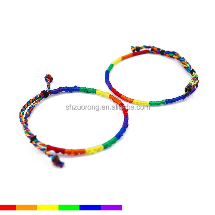 Factory Custom Fruit Of The Spirit-string Bracelet,Rainbow Pride Colors ...