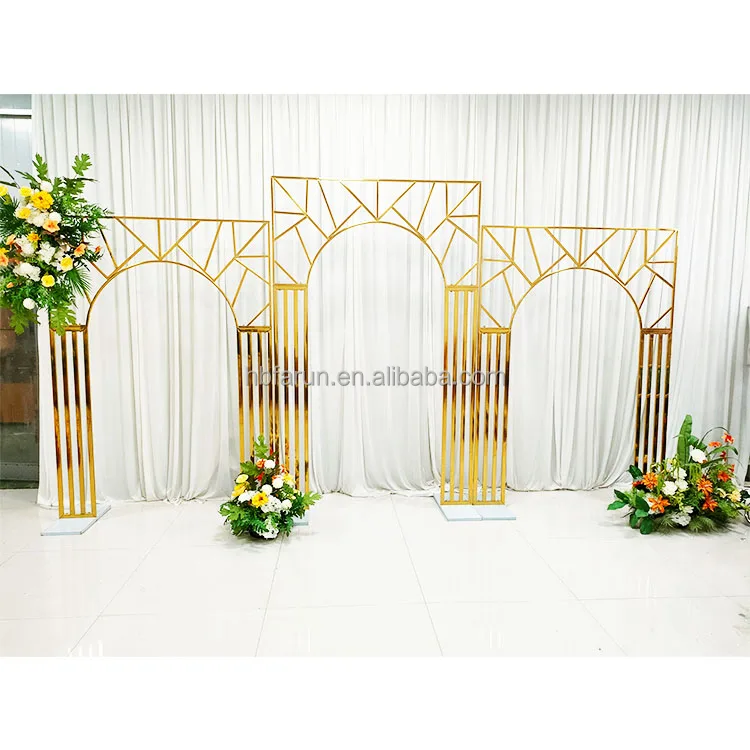 Stainless Steel Wedding Arch - Elegant Event Decoration