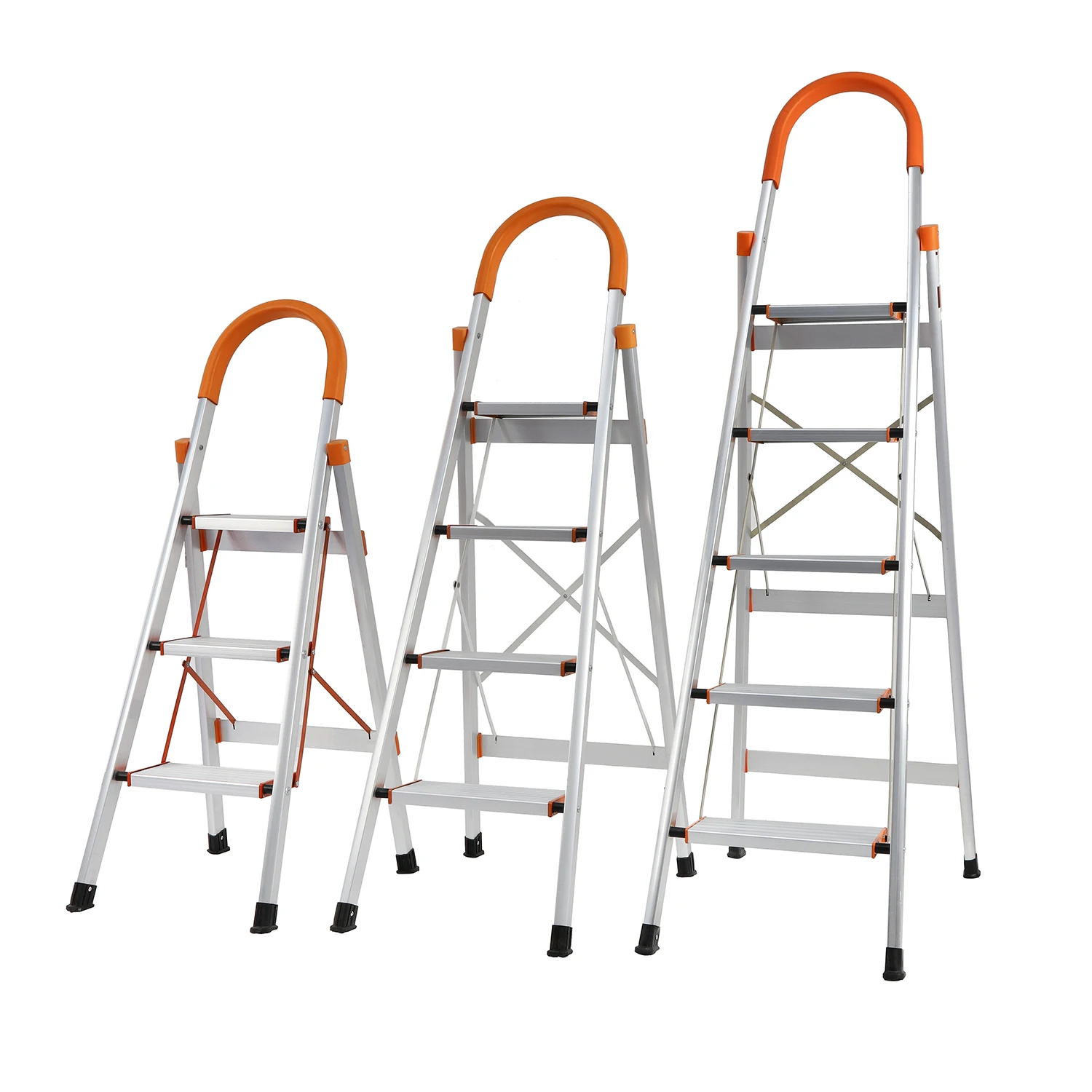 147cm D Type Light Ladder - 150kg Household Library Stairs