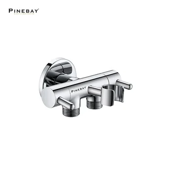 Pinebay Chrome 2 Function Angle Valve Shut Off Valve With Integrated ...